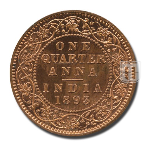 One Quarter Anna | 1893 | KM# 486 | Coins | Mintage World