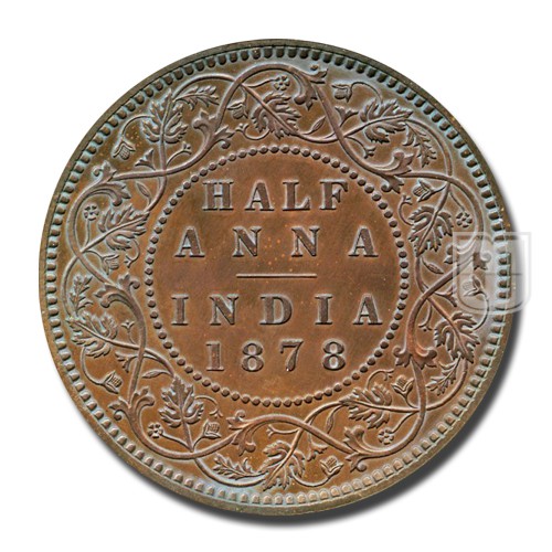 Half Anna | 1878 | KM# 487,PR.587 | Coins | Mintage World