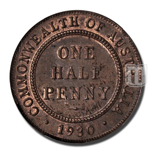 Half Penny 1930 KM 22 Coins Mintage World Half Penny 1930 KM 22 Coins Mintage World