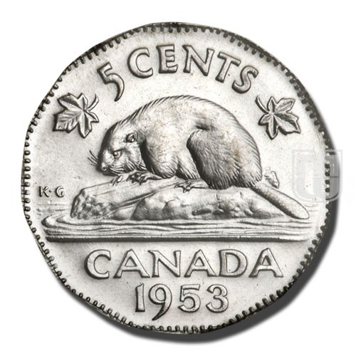 Five Cents | 1953 | KM 50 | Coins | Mintage World