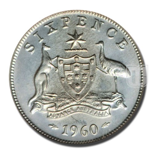 6 Pence | 1960 | KM 58 | Coins | Mintage World