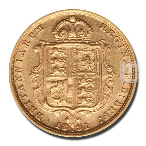 Half Sovereign | 1891 | KM 9 | Coins | Mintage World